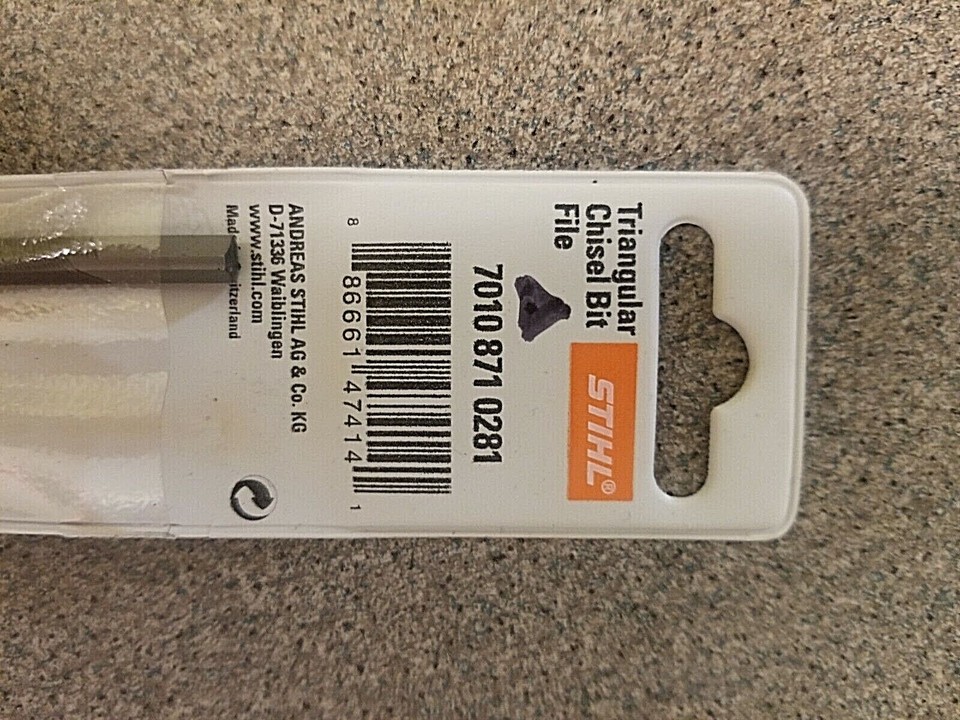 STIHL Triangular Chisel Bit files for RS square chain 7010 871 0281 | eBay
