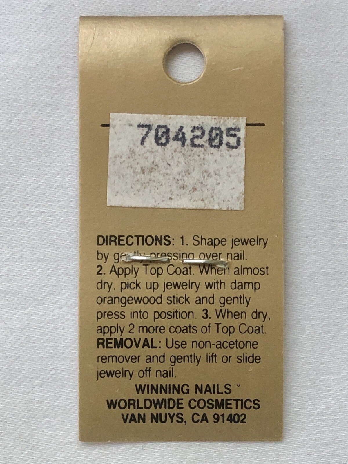 Winning Nails Nail Jewelry 24 kt Gold Plated 3 per package - Cursive ...