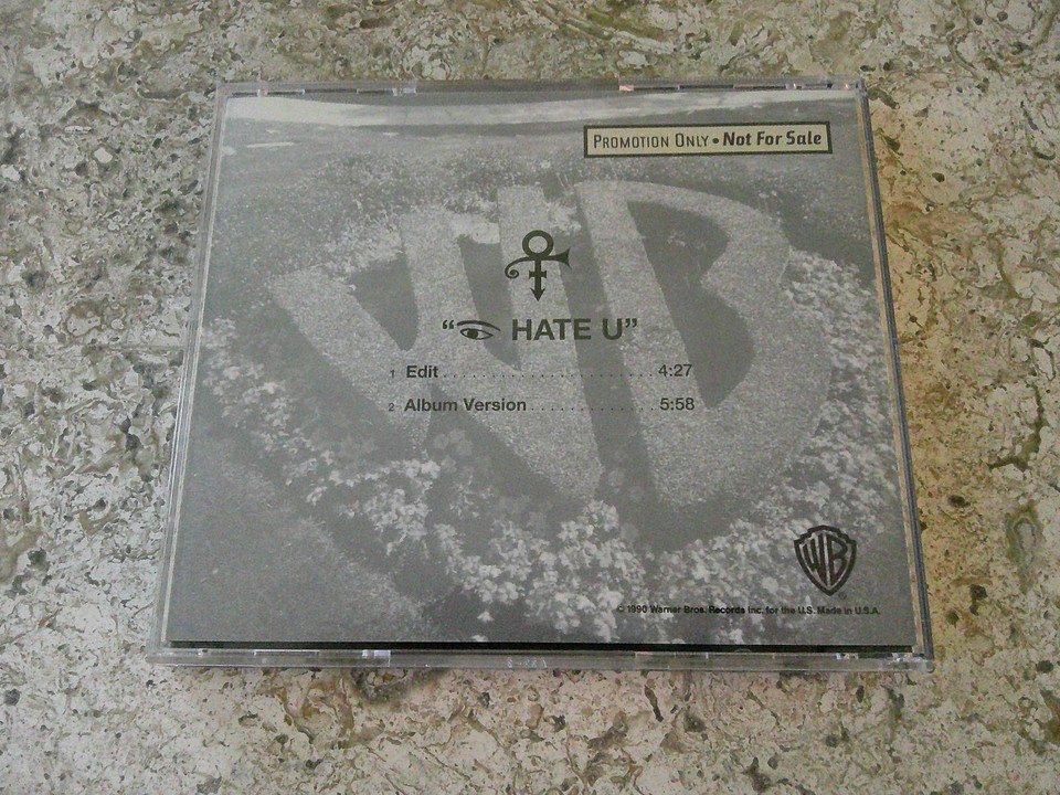 The Artist (Formerly Known As Prince) ‎"I Hate U" Promo CD 2 Track In N ...