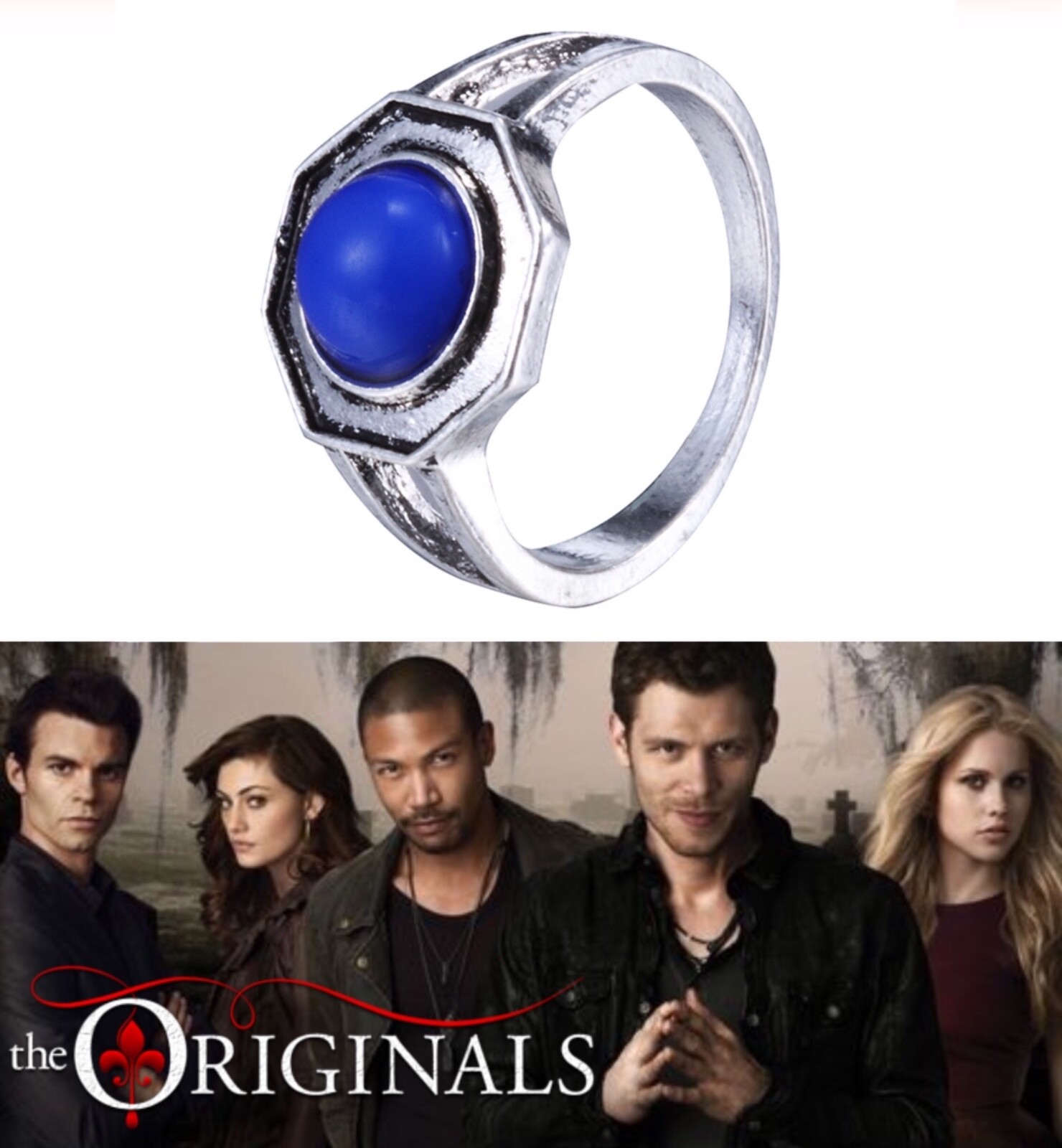 THE ORIGINALS Mikaelson Family Vampire Lapis Lazuli Daylight Ring Klaus ...