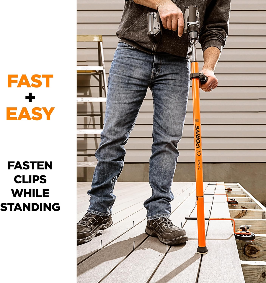 Clipdrive Deck Fastening Tool, Stand up Drill Attachment for Deck Clips ...