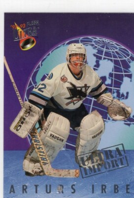 Artur Irbe 1993 Fleer Ultra "Ultra Import" 5 of 25 San Jose Sharks | eBay