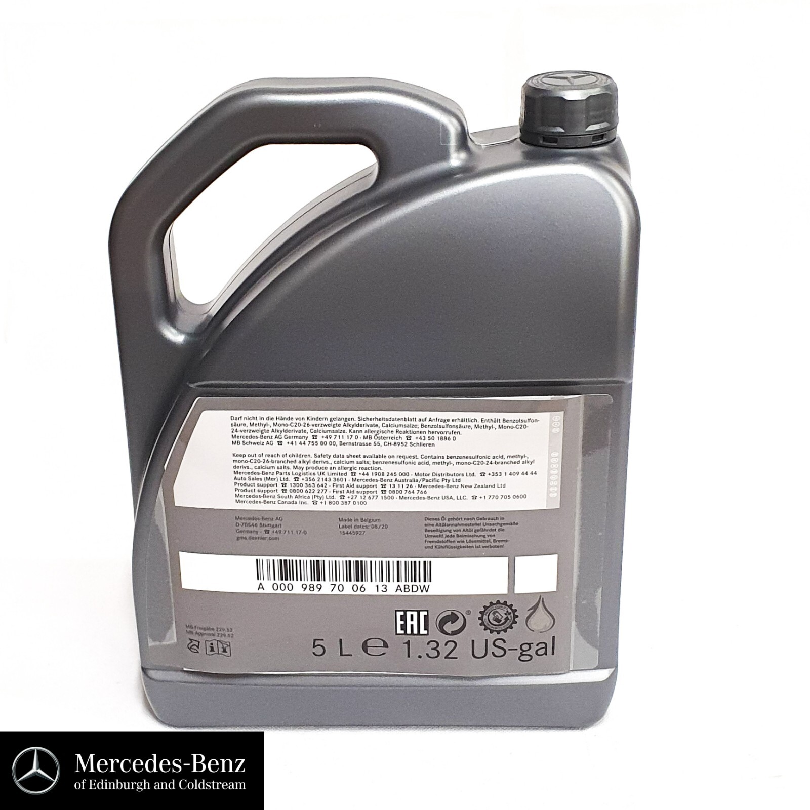 Genuine Mercedes Benz Engine Oil 229.52 5w-30, 5 LITRES | eBay UK