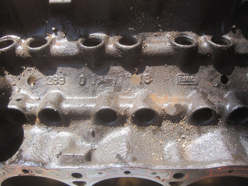 1965 FORD 289 STROKER BARE BLOCK W/ END CAPS C5AE-6015E 4.03 BORE OEM ...