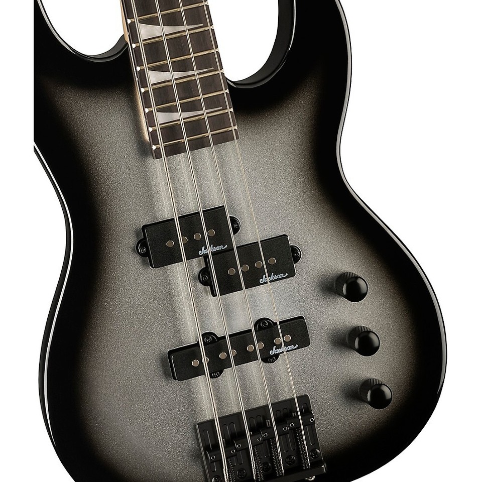 Jackson JS Series Concert Bass Minion JS1X Short-Scale Guitar Silver ...
