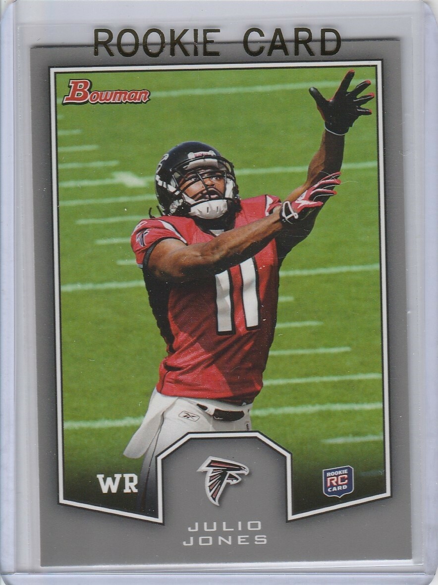 JULIO JONES ROOKIE CARD Football Atlanta Falcons Topps Bowman RC HOT ...