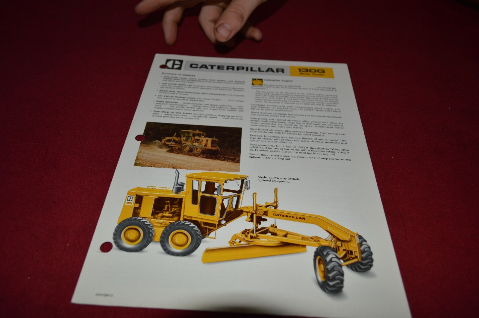 Caterpillar 130G Motor Grader Guide Dealer's Brochure DCPA4 ver2 | eBay