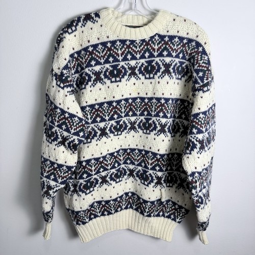 Vintage Wool Knit Sweater Lord Jeff Grandpacore Made In USA Size Large ...