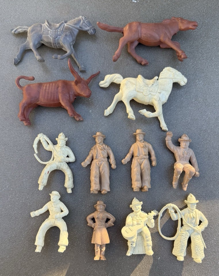 MARX VINTAGE WESTERN RANCH SET IN NICE OB - 1950'S | eBay