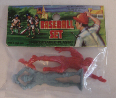 Vintage NOS Baseball Set Player Pitcher Cake Cupcake Topper Hong Kong ...