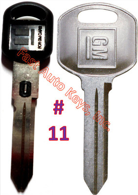 NEW GM Double Sided VATS Ignition Key #11 + Doors/Trunk OEM Key - MADE ...
