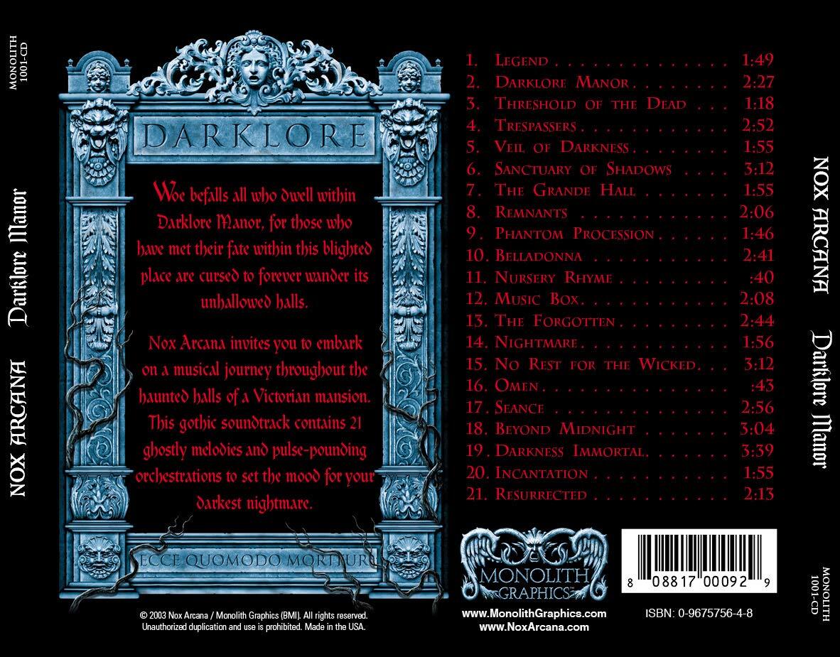 Nox Arcana Darklore Manor (CD) | eBay