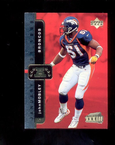 1999 Upper Deck JOHN MOBLEY Denver Broncos Super Bowl XXXIII Card | eBay