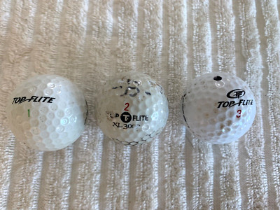 3 TOP FLITE Golf Balls # 1 D2+ FEEL, Top Flite T # 2 XL 3000, # 3 XL ...