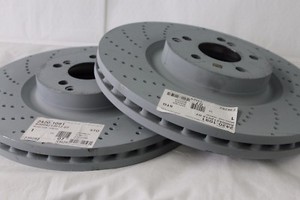 Genuine Mercedes-Benz W204 C-Class C63 AMG FRONT Brake Discs X2 ...