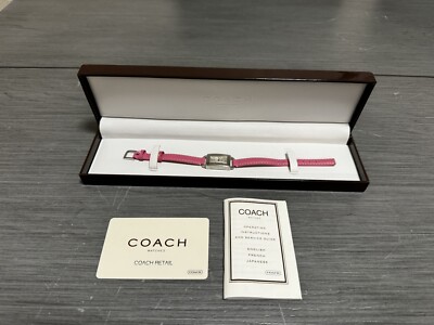 Gorgeous Ladies Coach Tank Style Watch 0219 New Battery Mint Condition ...