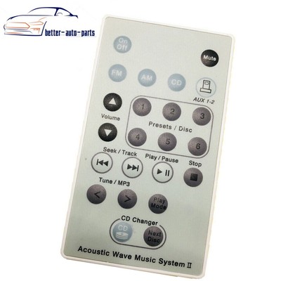 Genuine FOR BOSE Acoustic Wave Music System II Remote Control white | eBay