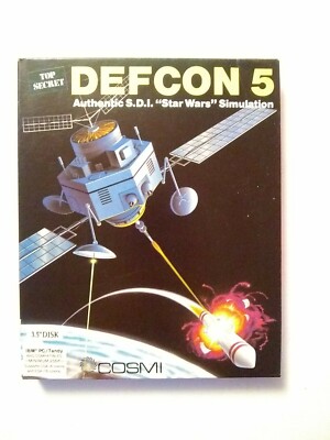 Vintage Computer Game Defcon 5~Authentic SDI "Star Wars" Simulation 3.5 ...