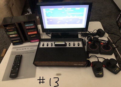 #13 Atari 2600/Tele-Games Light Sixer, TV w/ Remote, 14 games, Games ...