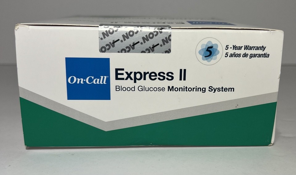 On Call Express II Diabetes Testing Kit- Blood Glucose Meter - Brand ...