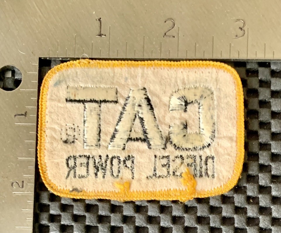 CAT DIESEL POWER EMBROIDERED SEW ON ONLY PATCH CATERPILLAR CONSTRUCTION ...