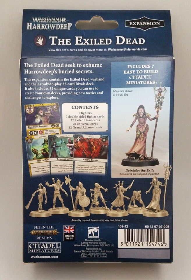 Warhammer Underworlds Harrowdeep – The Exiled Dead *New / Sealed Box ...