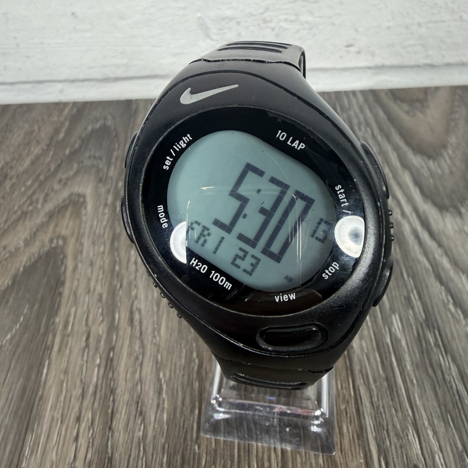 Nike Bowerman Series 10 Lap Digital Watch Mens H20 100m New Battery ...
