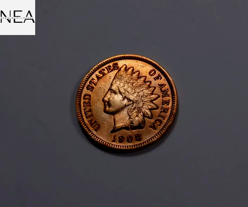 1908-S Indian Head Penny Cent ~ AU/Uncirculated Red ~ Key Date! ~ ZI469 ...