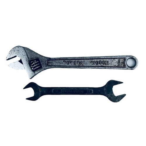 Toyota Motor Vintage 8 Inch 200mm Adjustable Shifter + 14mm 17mm Wrench ...