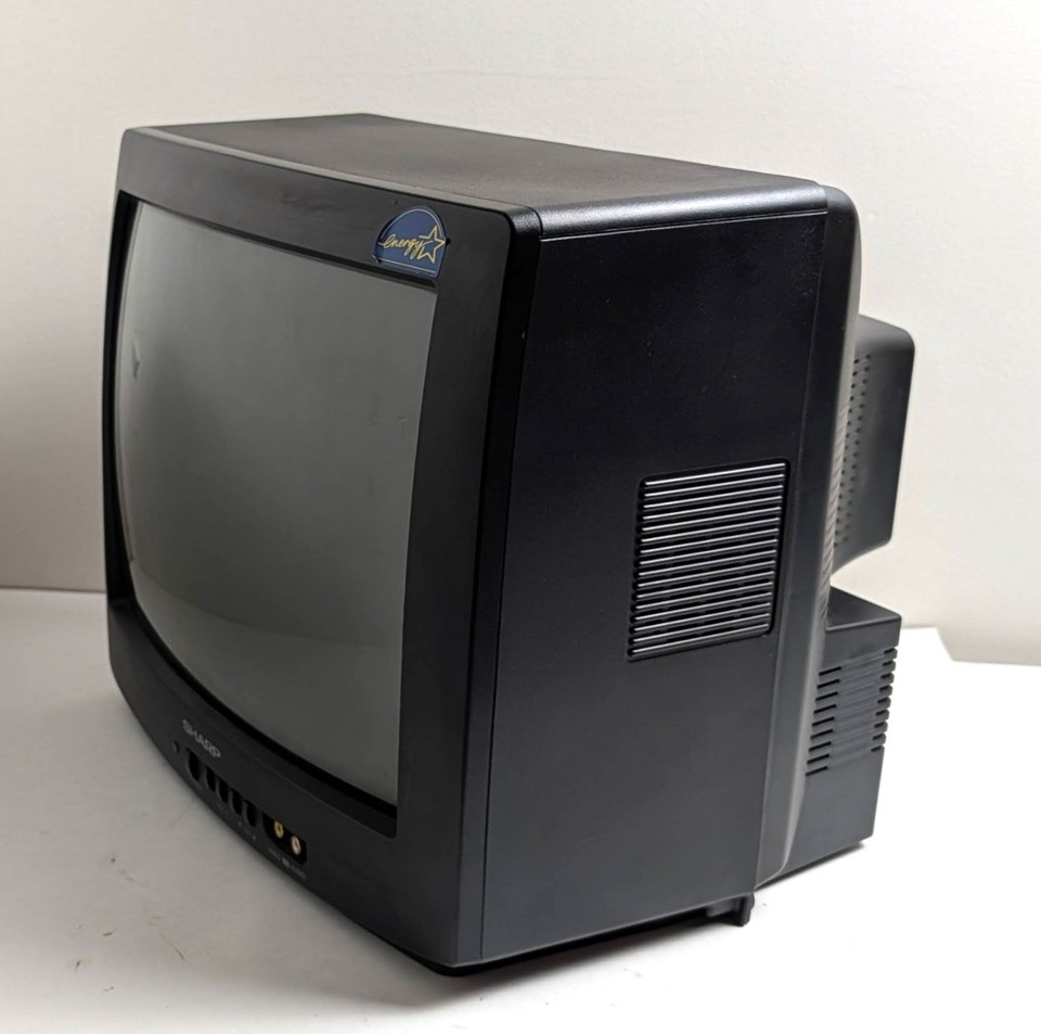 Sharp 13K-M100 13” Retro Gaming CRT TV Player With Remote Tested Ships ...
