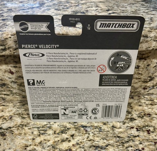 2022 Matchbox Working Rigs Pierce Velocity ROANOKE VA FIRE EMS Truck ...