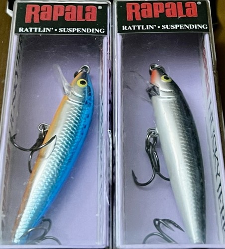 2 Rapala Husky Jerk Minnow HJ-6 Jerkbait Lures SILVER BLUE/SILVER | eBay