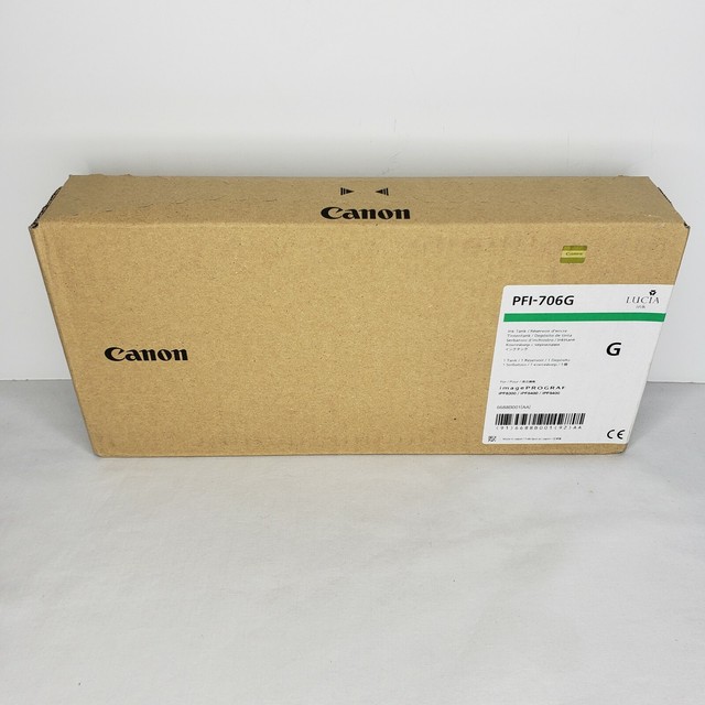 Canon Pfi-706g Green Ink Cartridge 6688b001aa for sale online | eBay