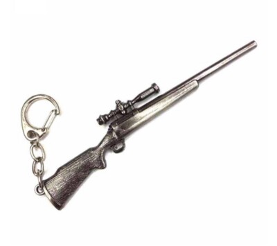 M700 Sniper Keyring Gun Weapon Model Metal Keychain Mini Key Ring Chain ...