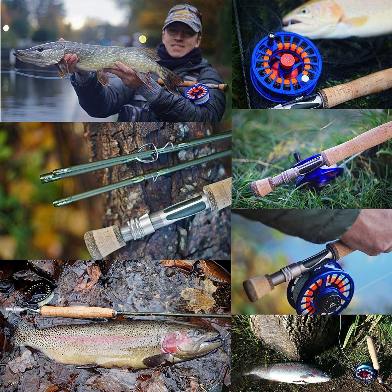 Maxcatch Aspire Fly Fishing Rod - 5/6/8wt 40T Carbon Fiber, Anodized ...