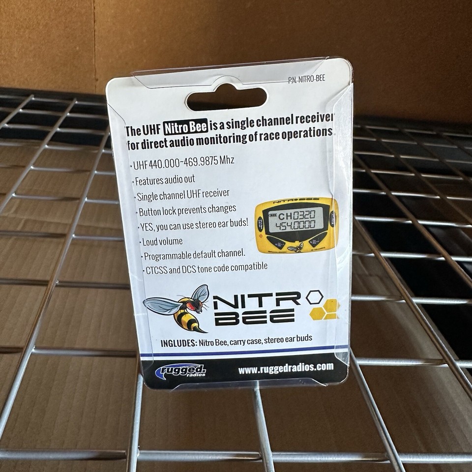 Rugged Radio Nitro Bee UHF Race Receiver With Earbuds | eBay