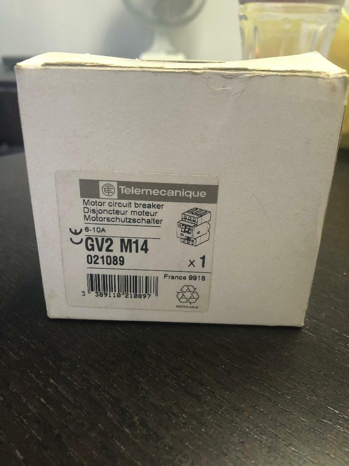 TELEMECANIQUE MOTOR CIRCUIT BREAKER GV2M14 6-10AMP | eBay