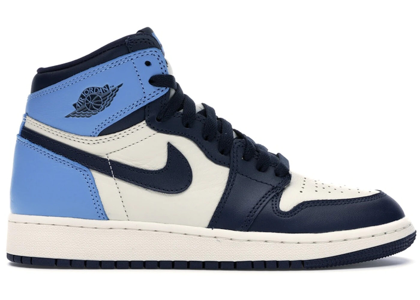 Jordan 1 Retro High OG Obsidian UNC 2019 Size 7Y GS Grade School 575441 ...