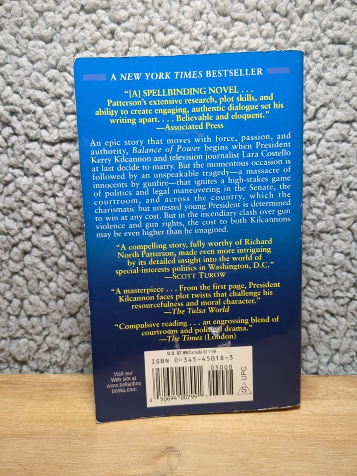 Richard North Patterson Balance Of Power Paperback | eBay UK