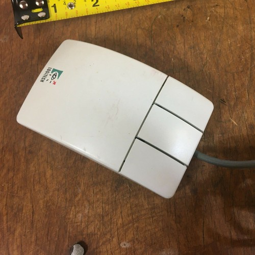 Vintage 80s 90s Logitech 3 Three Button Computer PC Mouse Desktop ...