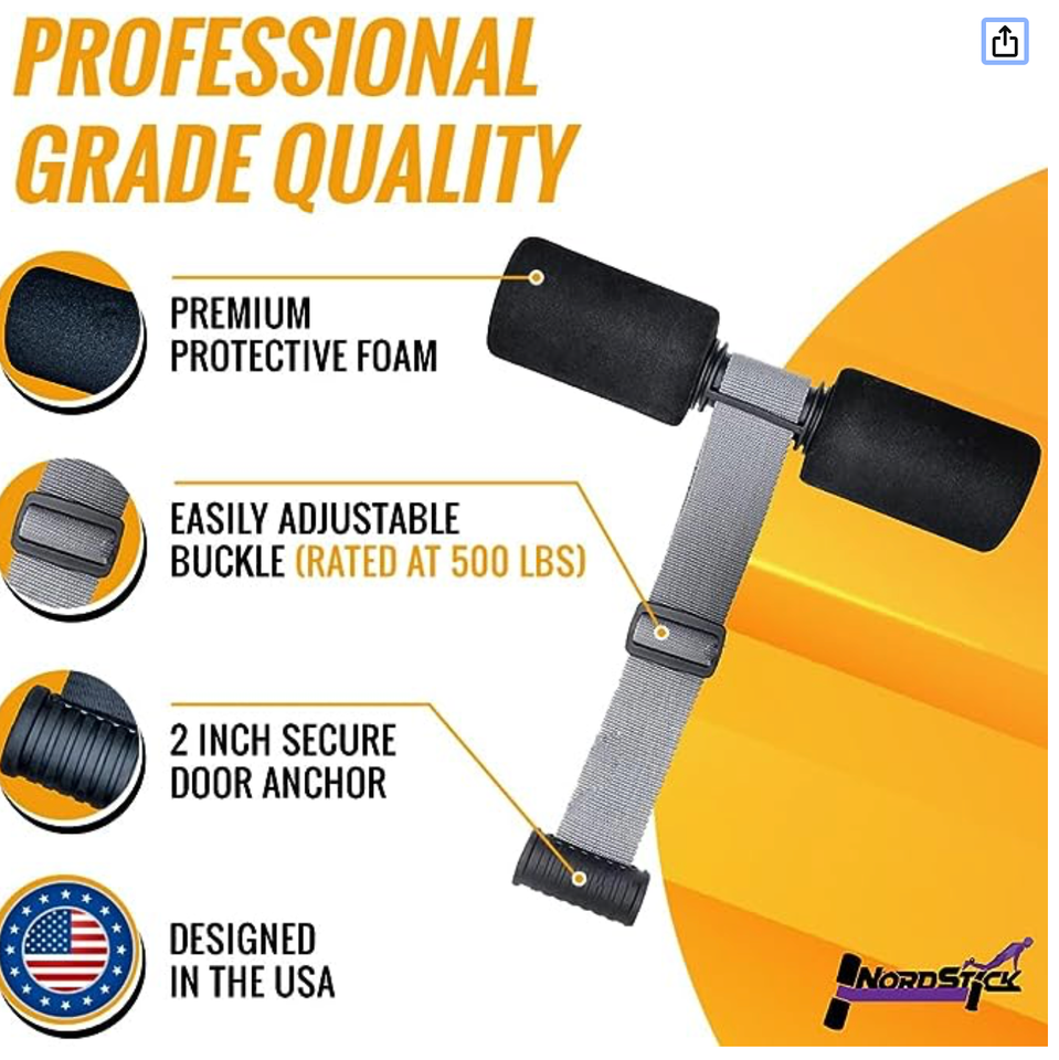 Nordstick Nordic Hamstring Curl Strap The Original Hamstring Curl ...