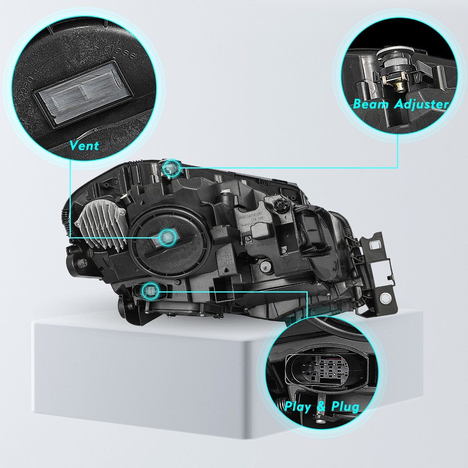 For 2017 2018 2019 Mercedes Benz GLS 350d 450 LED Headlights Assembly ...