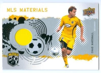 CHAD MARSHALL "MLS MATERIALS GU SWATCH CARD" UPPER DECK MLS SOCCER 2009 ...
