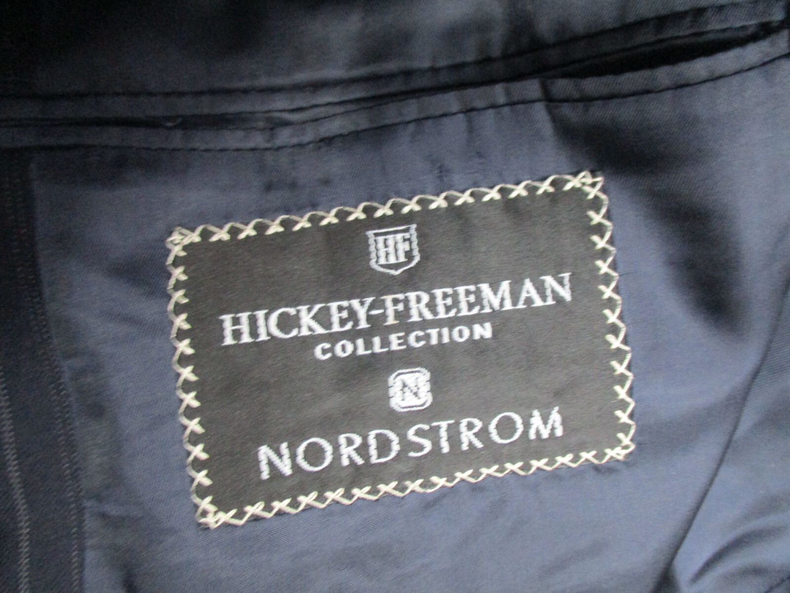 Hickey Freeman Blazer Mens 48 R Blue Striped Sports Coat 2 Button Lined ...