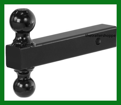 Reciever 2" Solid Shank Receiver MULTI Hitch Double Ball Mount 2" 2-5/ ...