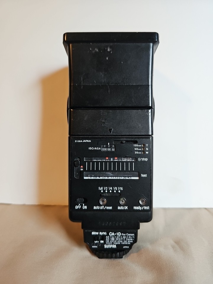 Sunpak Auto Zoom 333 D Thyristor Electronic Flash Shoe Mount with ...