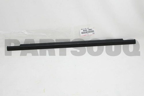 6816435041 Genuine Toyota WEATHERSTRIP, REAR DOOR GLASS, OUTER LH 68164 ...