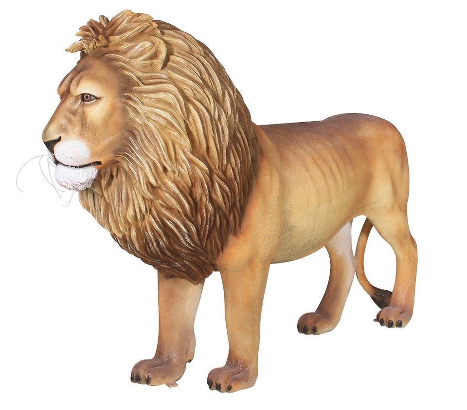 Large Lion Statue - Lion Statue Life Size Realistic - Indoor Outdoor | eBay