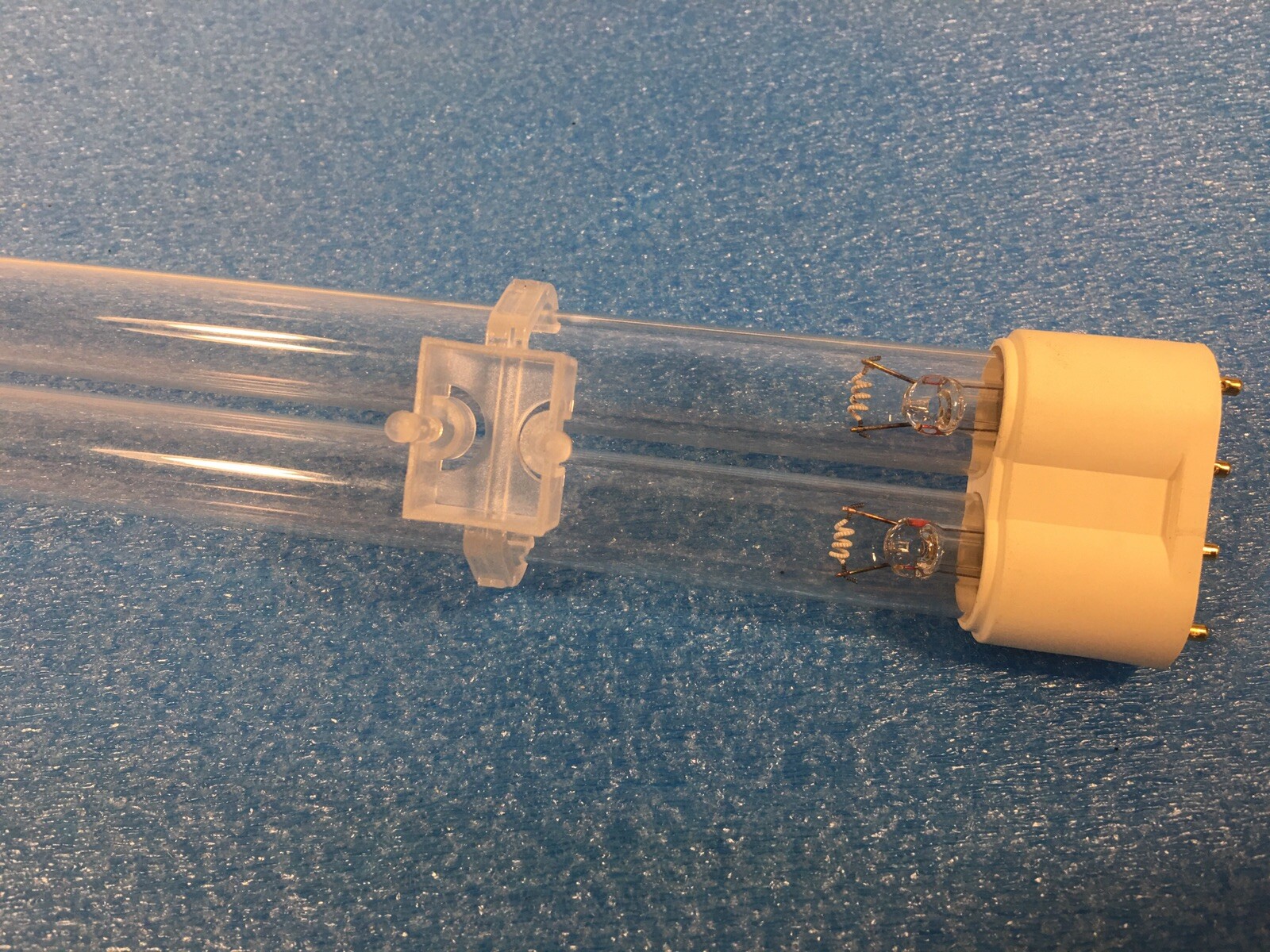 Vertical Horizontal 2G11 Lamp Flouresent Tube Double Support Clip Clear ...