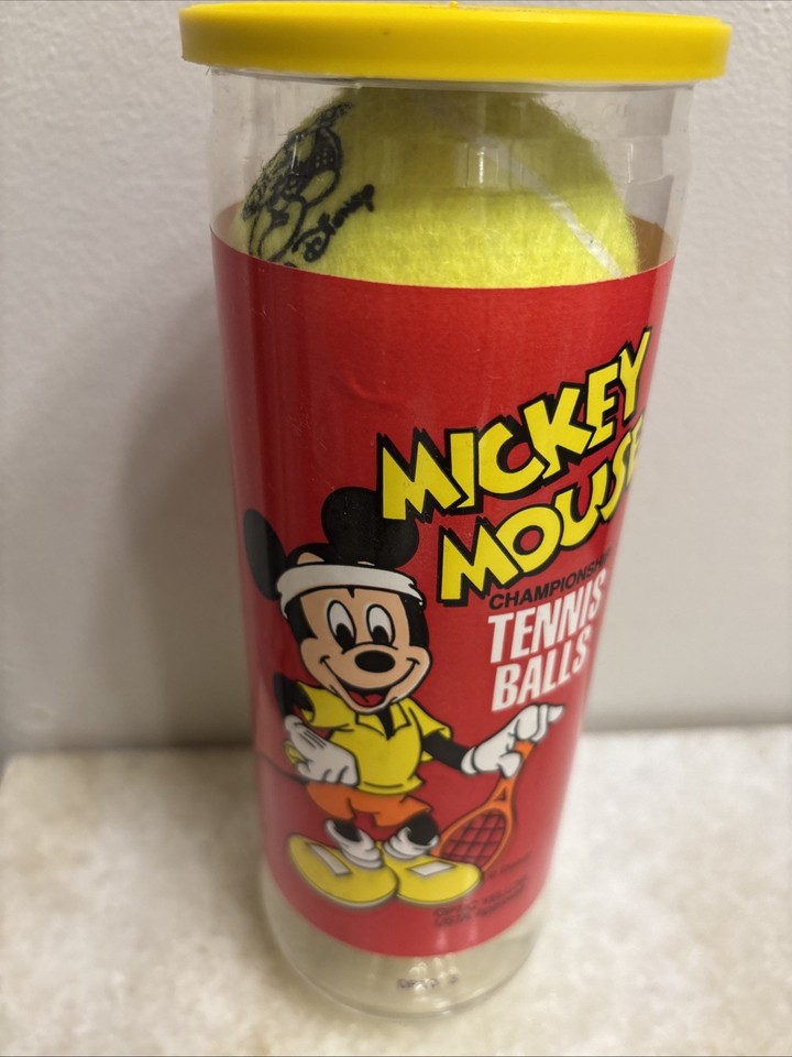 VTG Wilson Mickey Mouse Championship Tennis Balls Optic Yellow SEALED ...